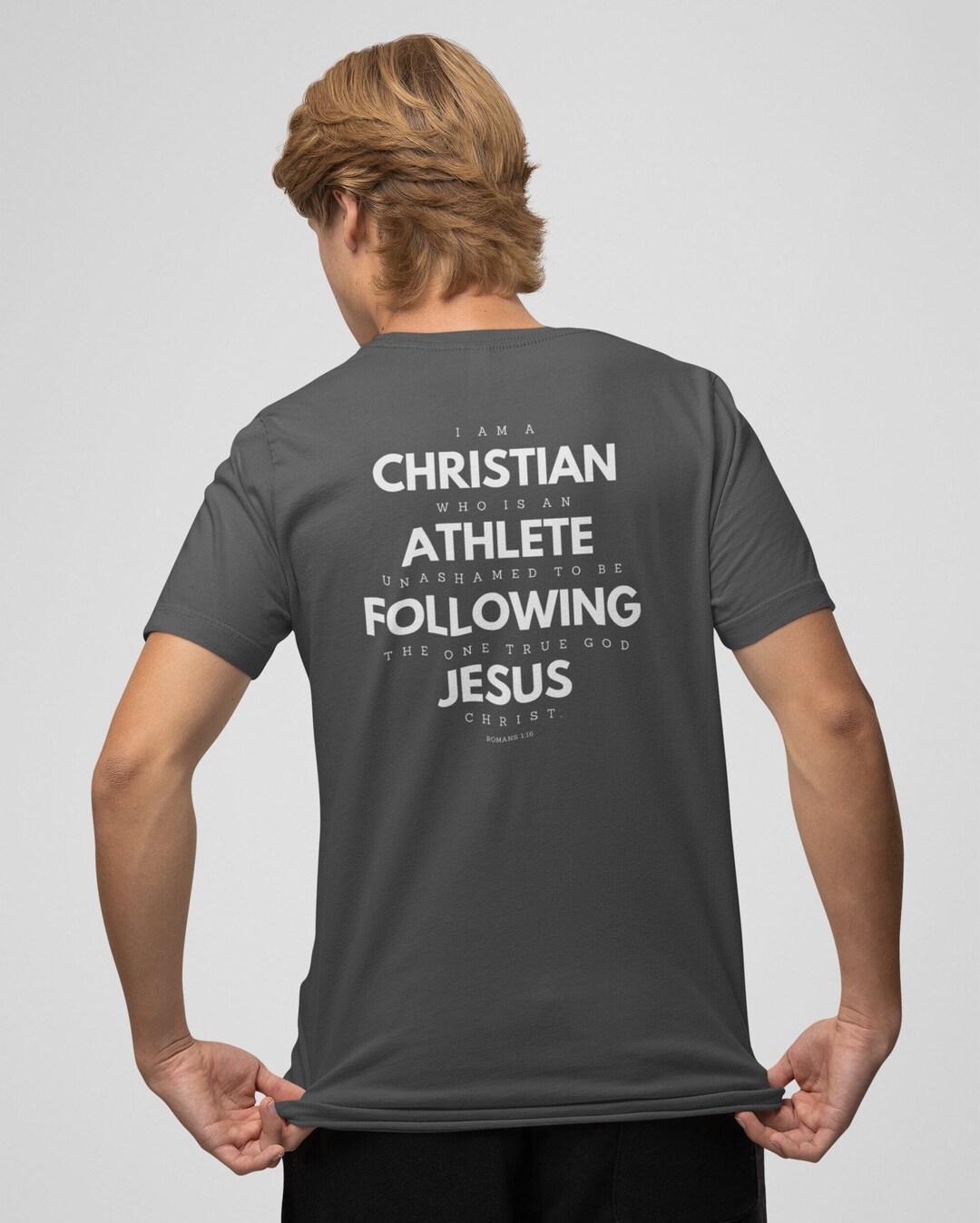 Christian Athlete, Sports, Christian Tshirt, White, Jesus, Romans ...