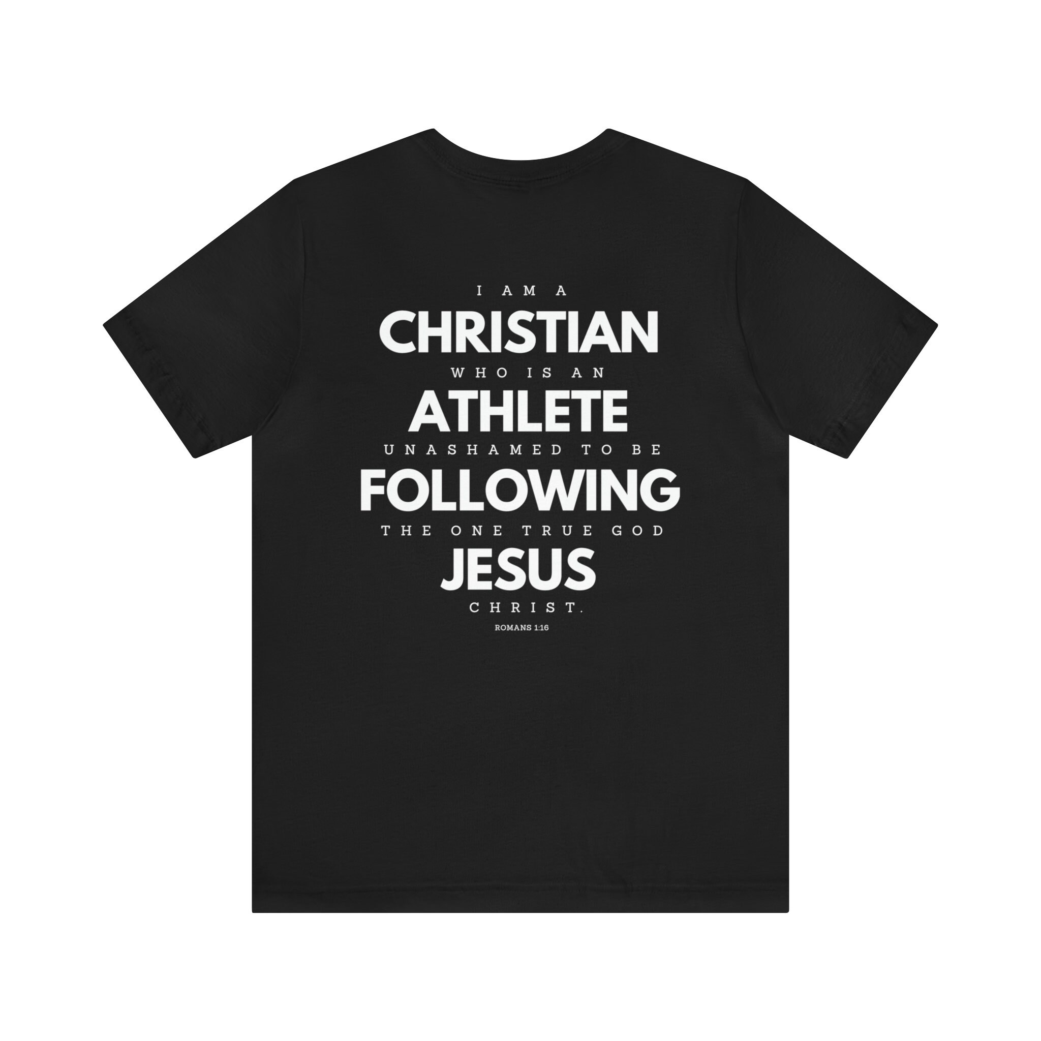 Christian Athlete, Sports, Christian Tshirt, White, Jesus, Romans ...