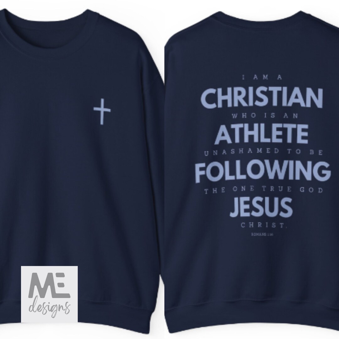 Christian Athlete Sports, Christian Crew Sweatshirt, Jesus Romans ...