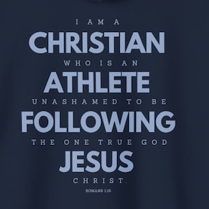 Christian Athlete, Sports, Christian Shirt, Hoodie, Jesus, Romans ...