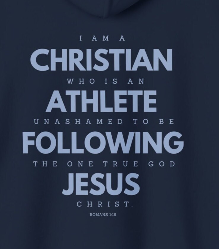 Christian Athlete, Sports, Christian Shirt, Hoodie, Jesus, Romans ...