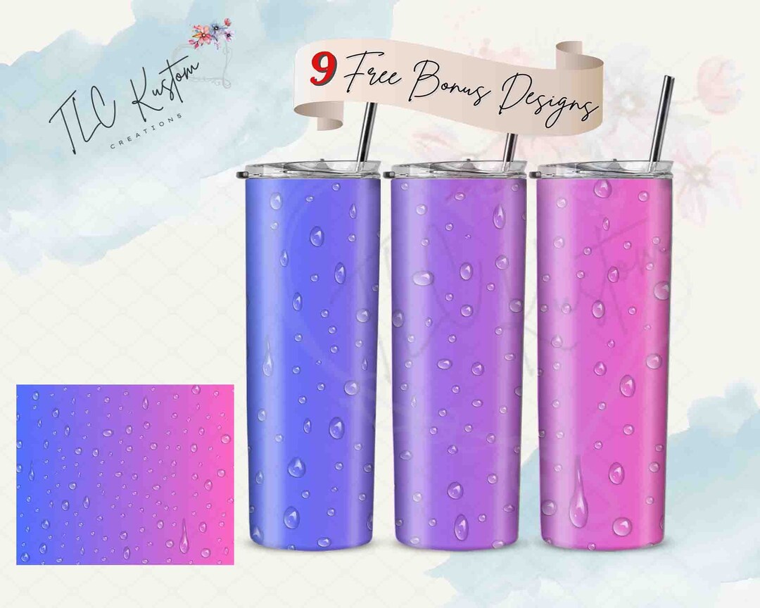 Purple Gradient Drink Cup With Condensation Tumbler Design Gift | 20oz ...