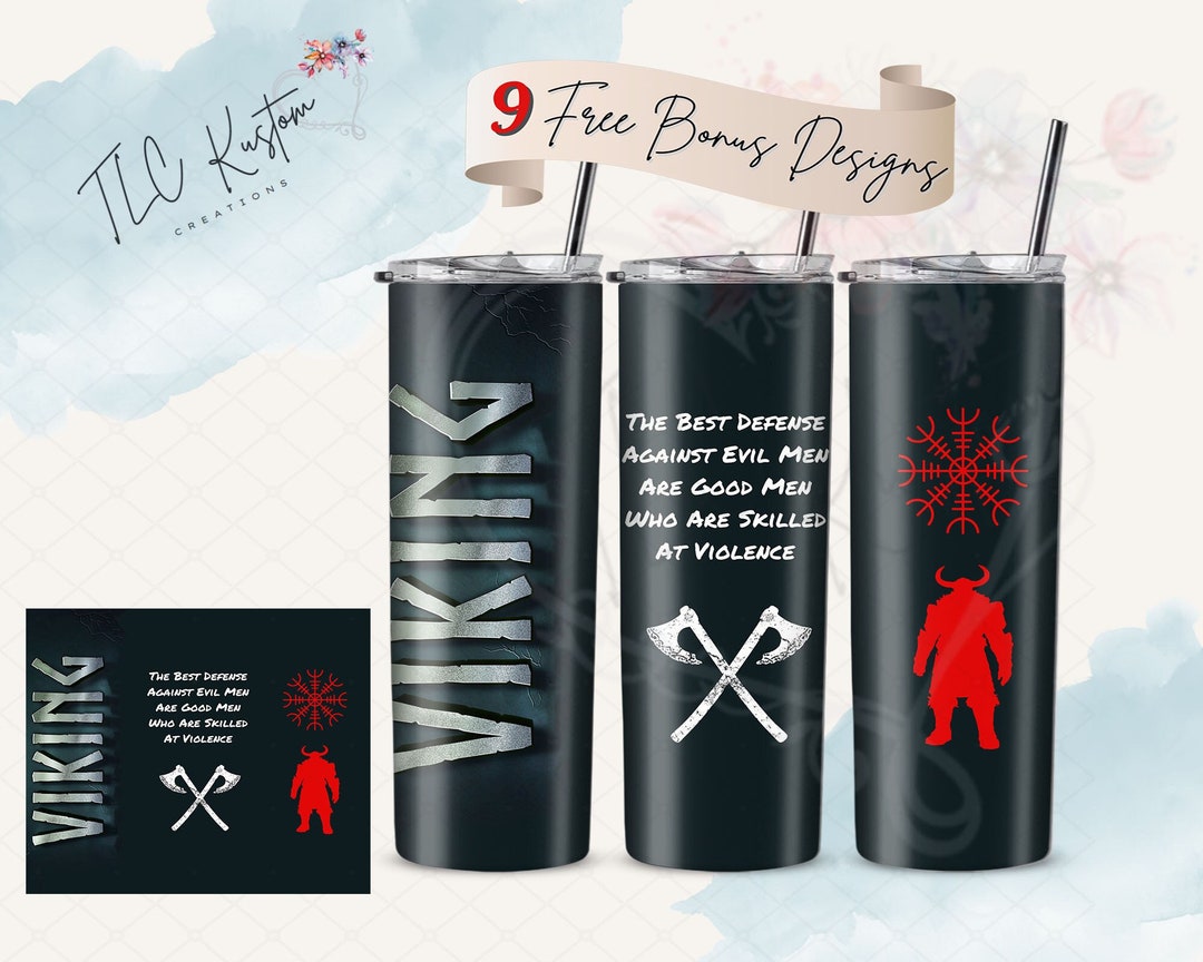 Best Defense Against Evil Men Tumbler Design | 20oz & 30oz Tumbler ...