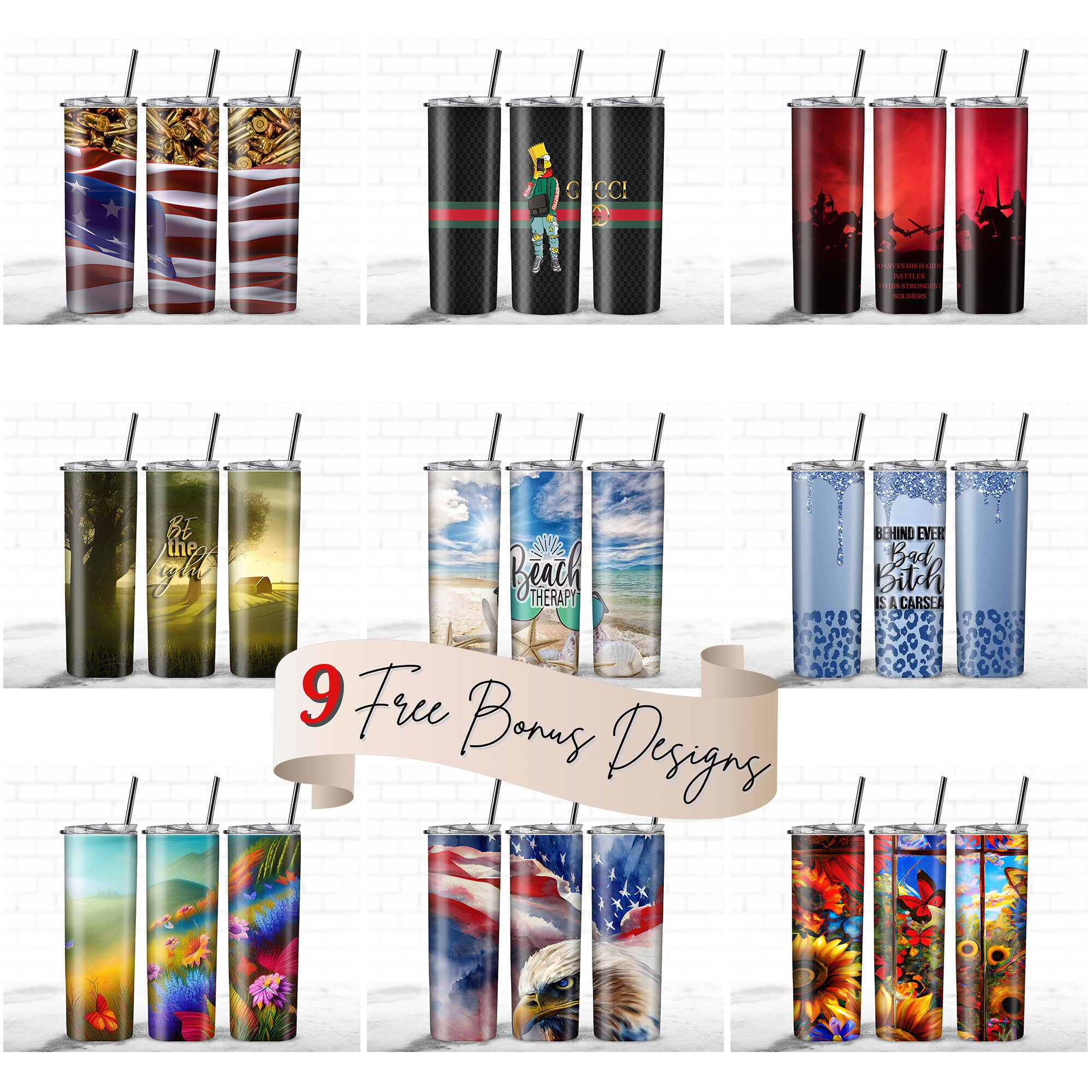 Sagittarius Zodiac Sign Motto 20oz & 30oz Skinny Tumbler Wraps PNG ...