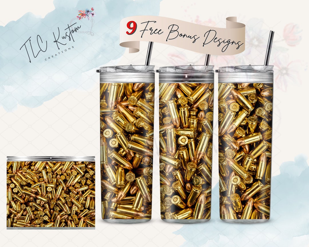 Bullets Ammunition 2nd Amendment Patriotic Tumbler Design Gift | 20oz ...