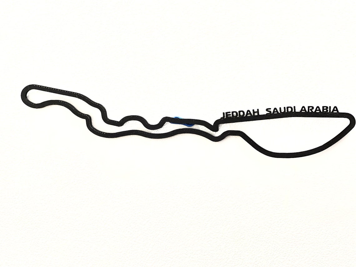 F1 Track Jeddah Saudi Arabia Wall Art 3d Printed - Etsy