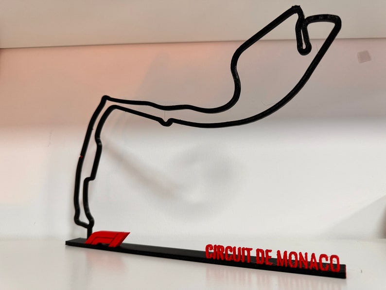 Monaco F1 Circuit Race Track Art, 3D Printed, Multiple Colours ...