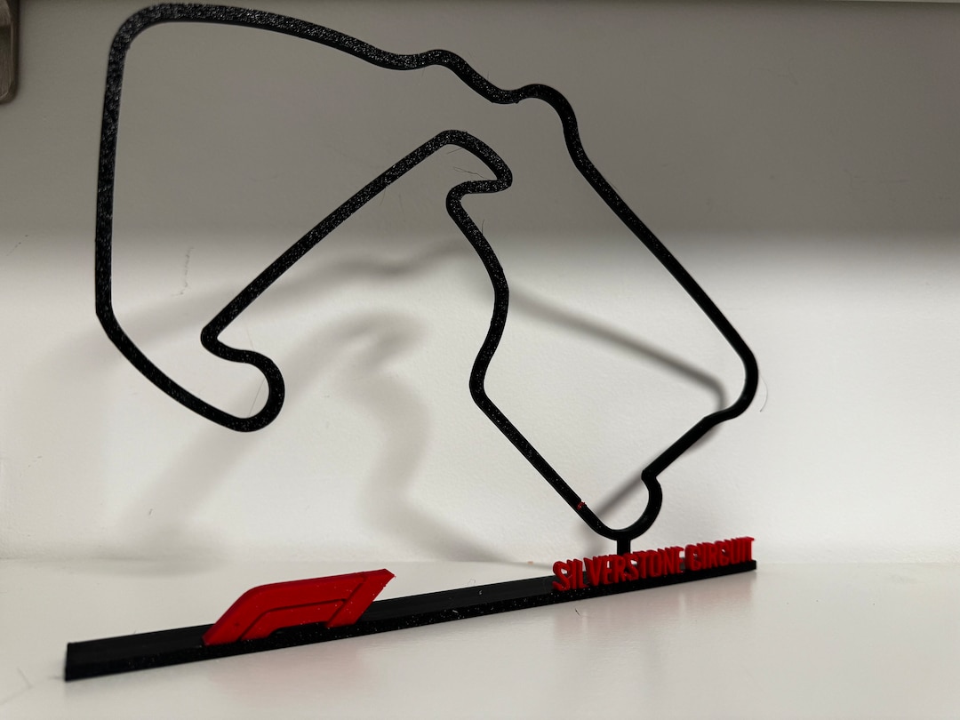 Silverstone F1 Circuit Race Track Art 3D Printed Multiple - Etsy