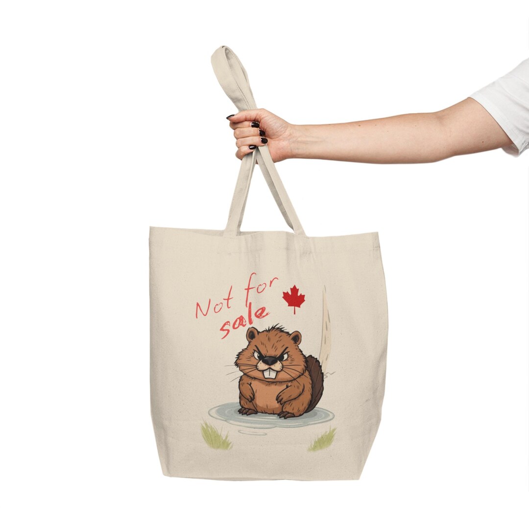 Not for Sale Canada Beaver Canvas Shopping Tote - Etsy Canada