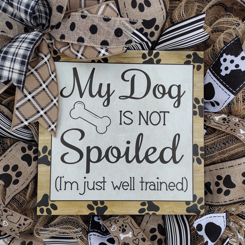 Dog Deco Mesh Wreath for Front Door Pet Wreath Pet Door Hanger Dog ...