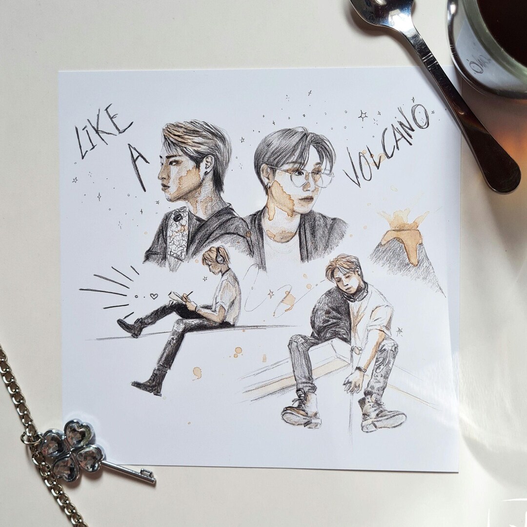 SKZ Han Jisung 'volcano' Art Print, Stray Kids Kpop Fanart - Etsy