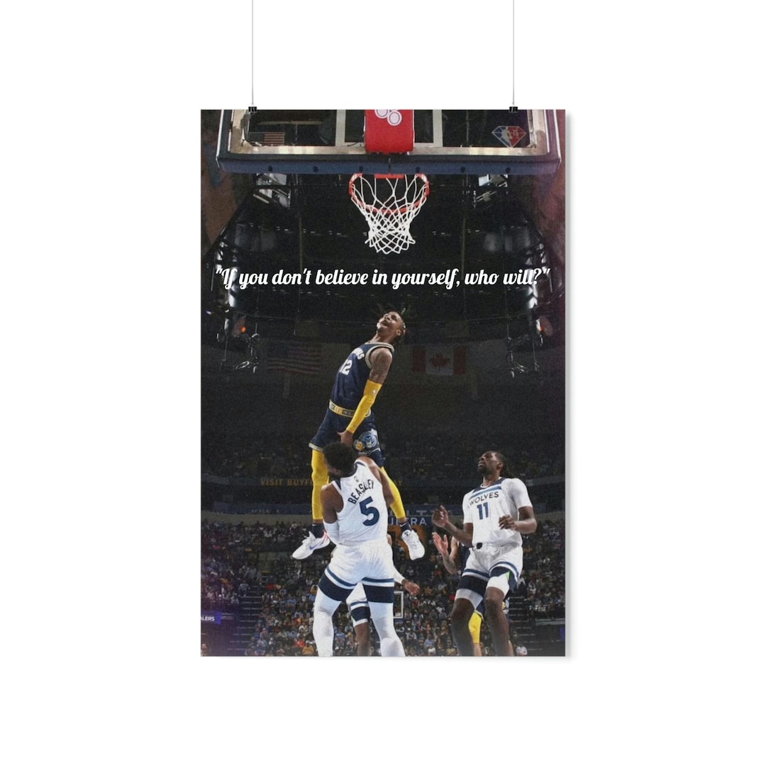 NBA Memphis Grizzlies Ja Morant Crazy Famous Posterize - Etsy