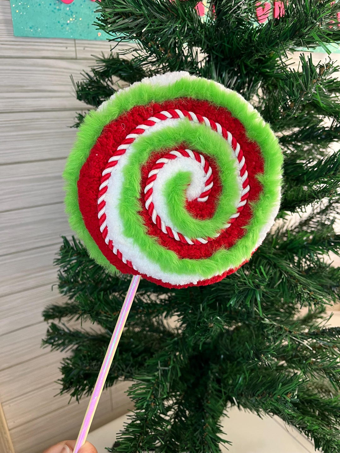 Green Monster Inspired Lollipop | Furry Green Monster | Swirl ...