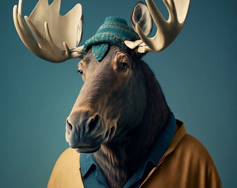 Anthropomorphic Stylish Animals Leopard - Etsy