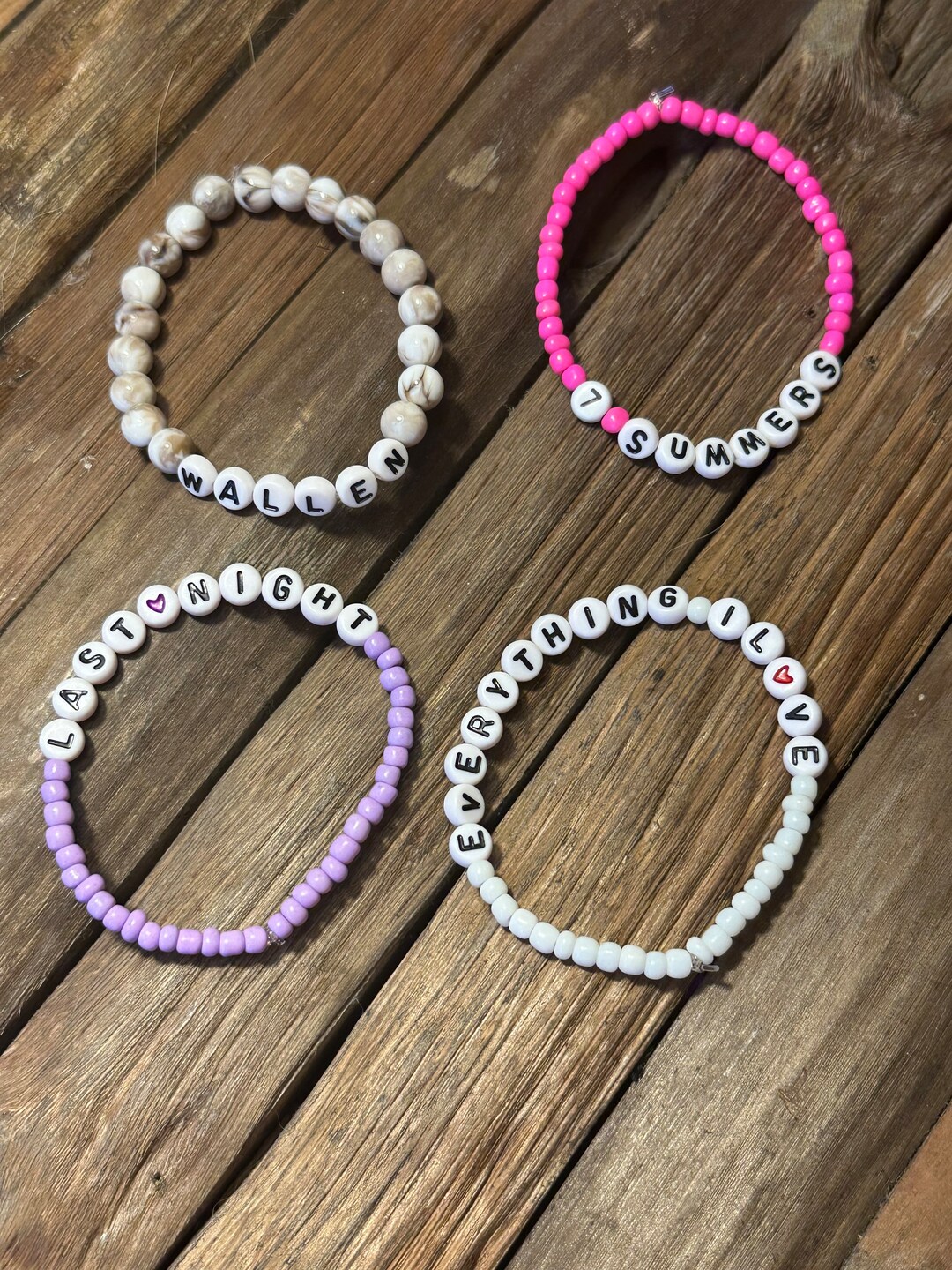 Morgan Wallen Inspired Beaded Bracelets - Etsy