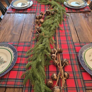 Christmas Plaid Tartan Table Runner - Ralph Lauren Style Plaid Xmas ...