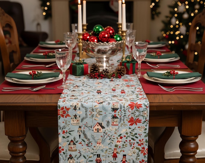 Christmas Plaid Tartan Table Runner - Ralph Lauren Style Plaid Xmas ...