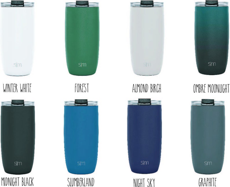 Personalized Engraved Simple Modern Voyager 16oz Travel Mug - Etsy