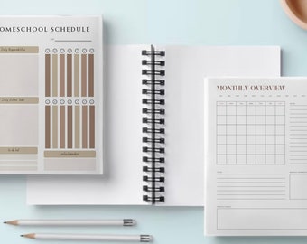 Homeschool Checklist Printable Daily Schedule for Kids Home - Etsy