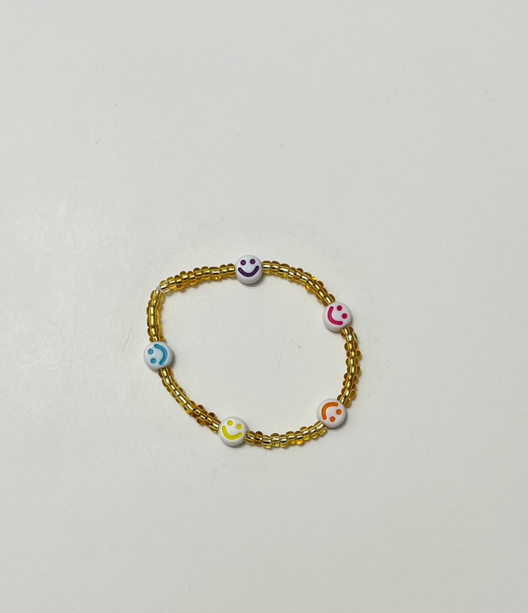 Smiley Face Beaded Braclet and Two Valentines Themed Braclets - Etsy