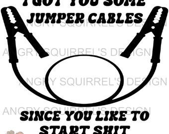 I Got You Jumper Cables-svg & PNG - Etsy