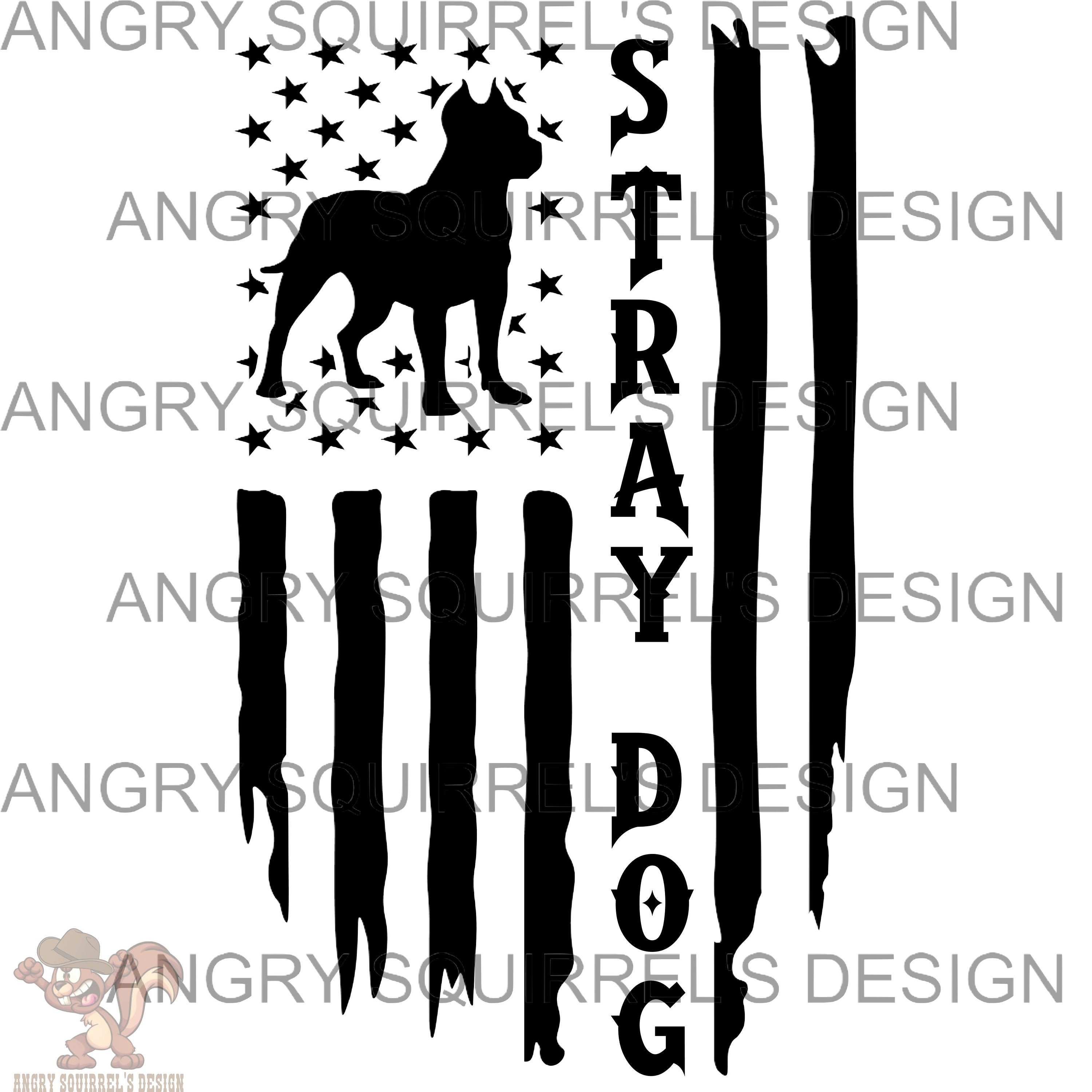 Stray Dog American Flag SVG/PNG/JPG Only Digital Download Read ...