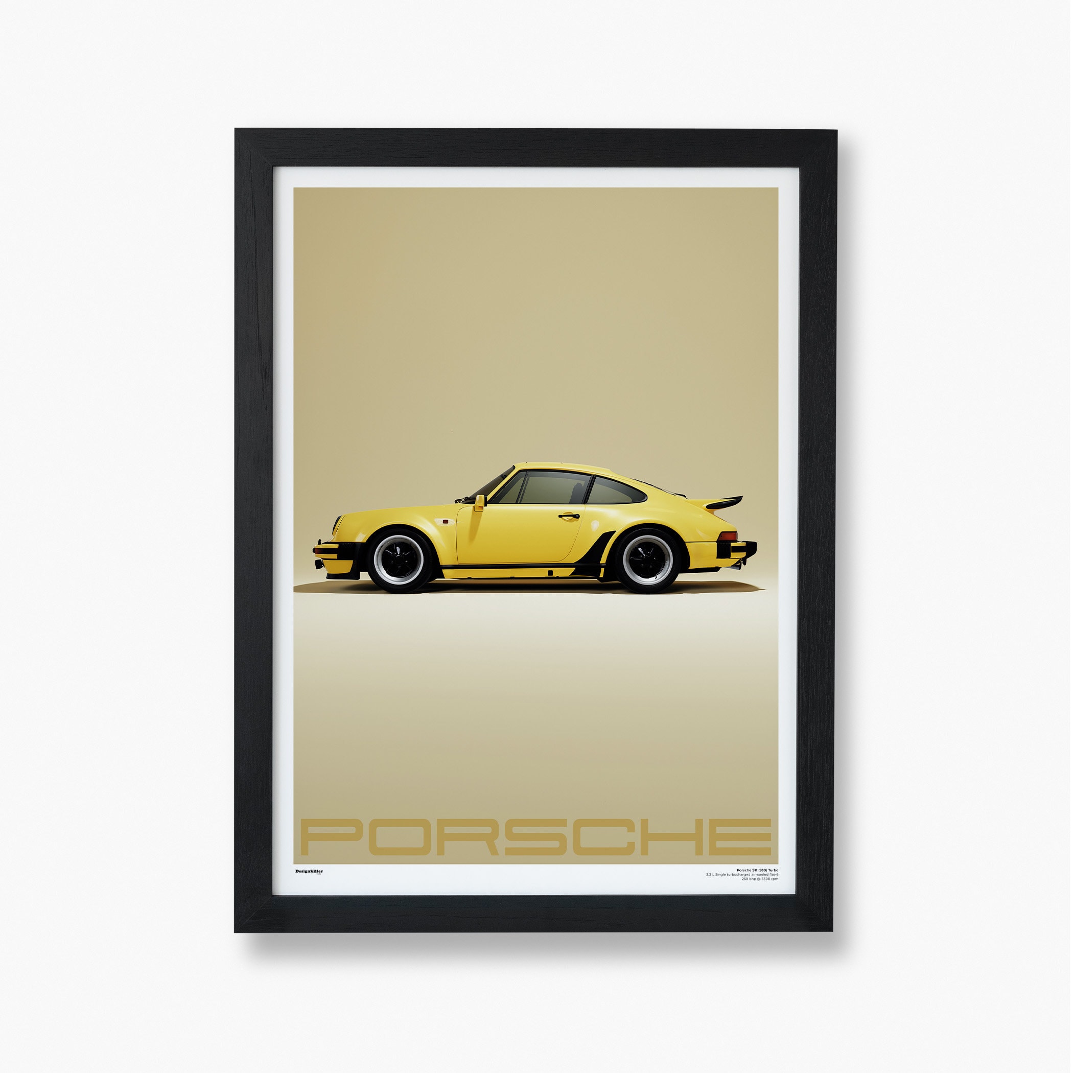 Porsche 911 Turbo Poster Porsche 930 Print 50 X 70 Cm - Etsy