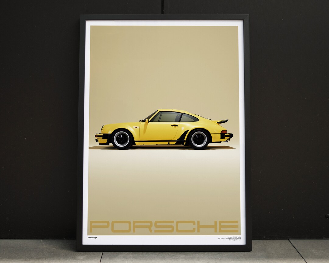 Porsche 911 Turbo Poster Porsche 930 Print 50 X 70 Cm - Etsy