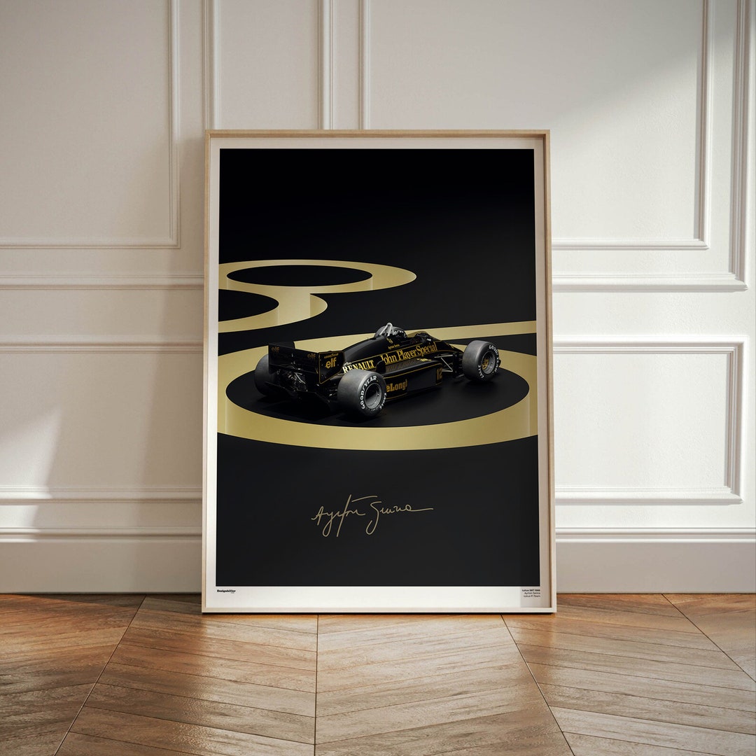 Ayrton Senna Lotus 98T F1 Poster Print 50 X 70 Cm - Etsy
