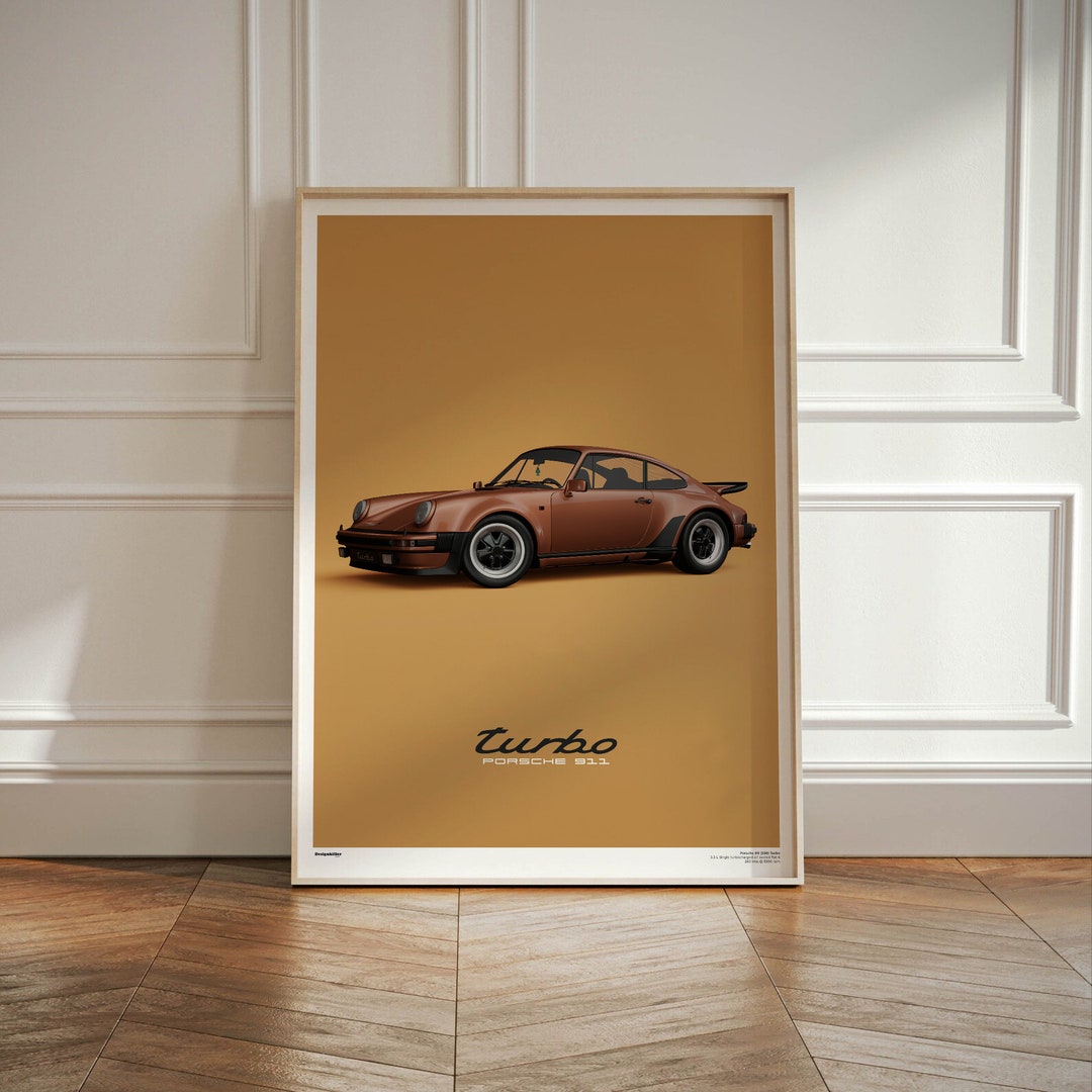 Porsche 911 Turbo Poster Porsche 930 Print 50 X 70 Cm - Etsy