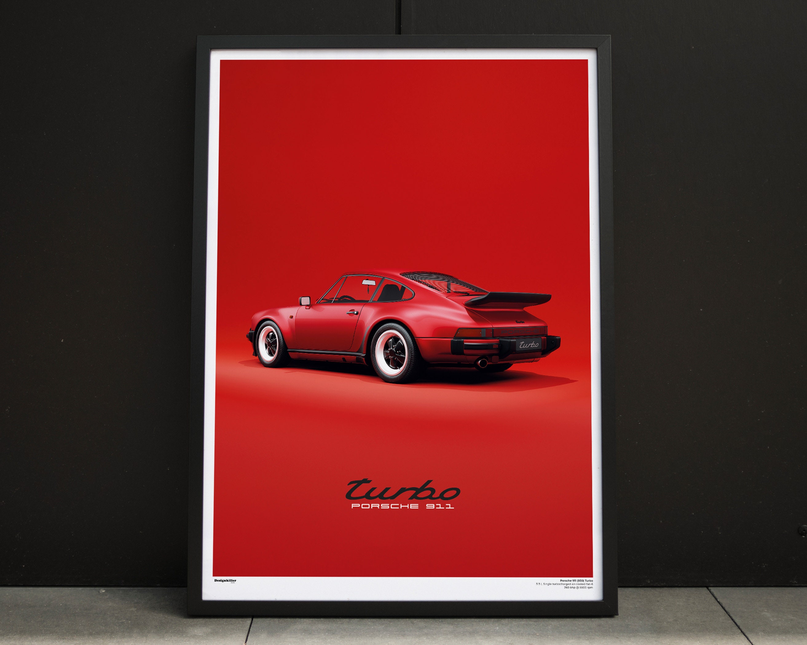 Porsche 911 Turbo Poster Porsche 930 Print 50 X 70 Cm - Etsy