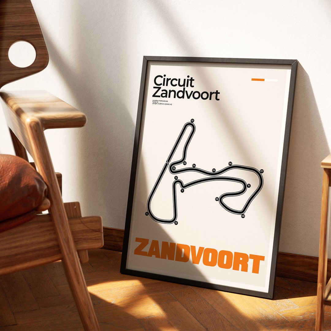 Circuit Zandvoort Poster Dutch Grand Prix Print 50 X 70 Cm - Etsy