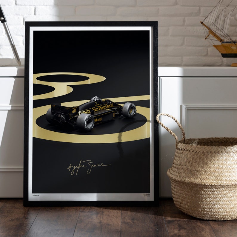 Ayrton Senna Lotus 98T F1 Poster Print 50 X 70 Cm - Etsy