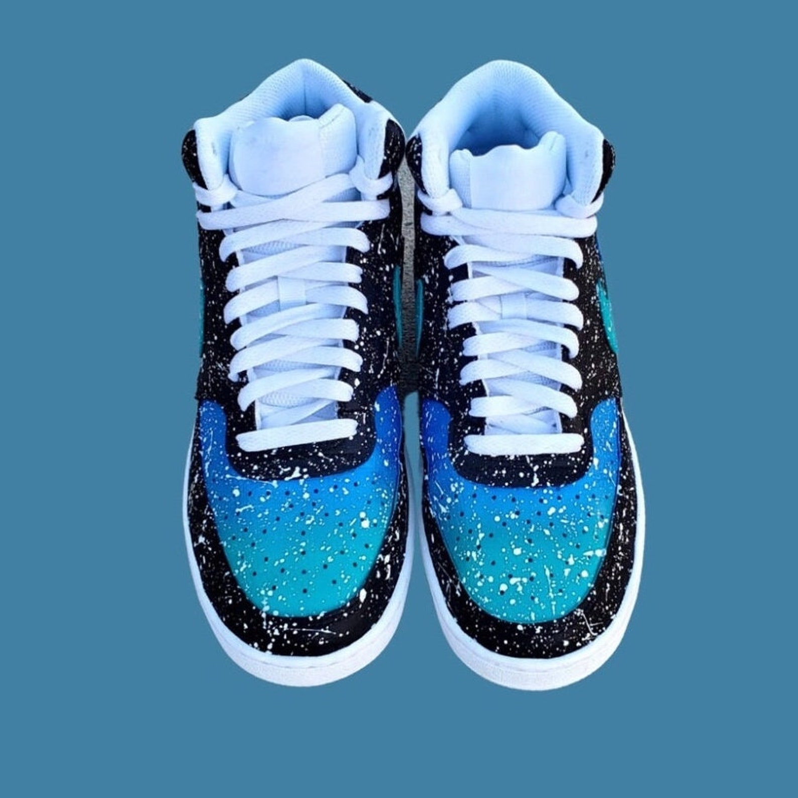 Custom “speckle” Court Vision Shoes - Etsy