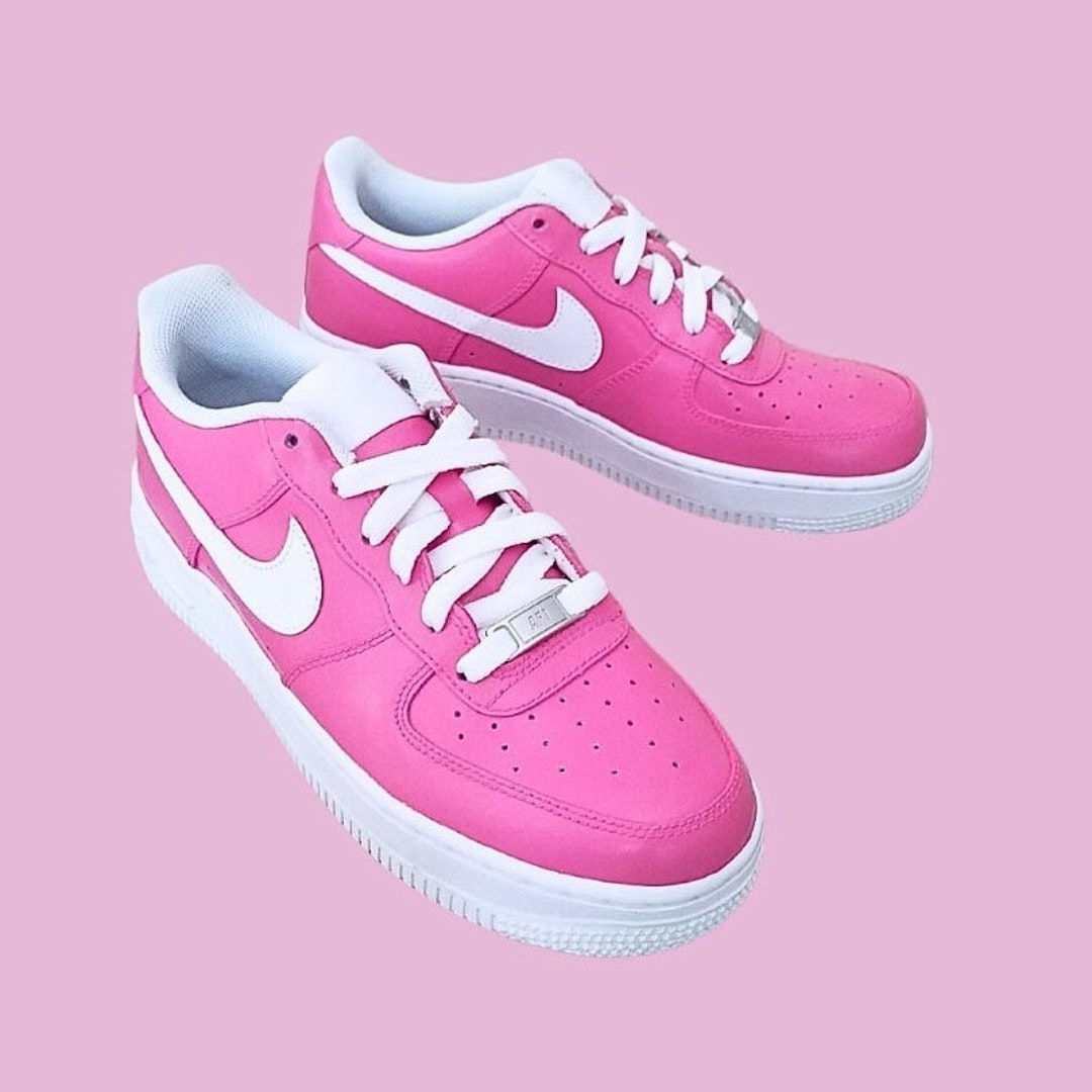 Custom hot Pink Air Force 1 Shoes - Etsy