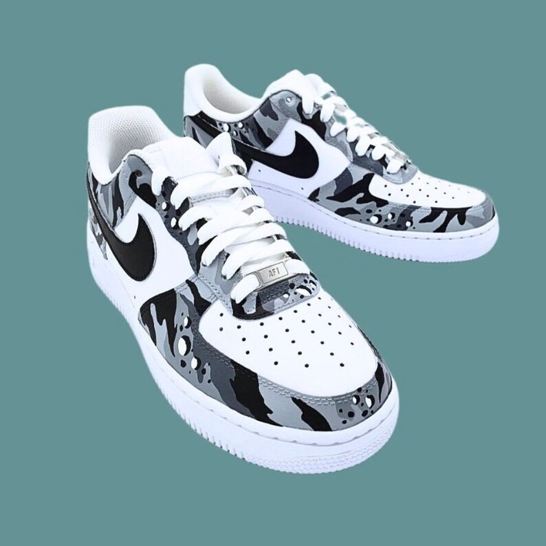 Custom “mono Camo” Air Force 1 Shoes - Etsy