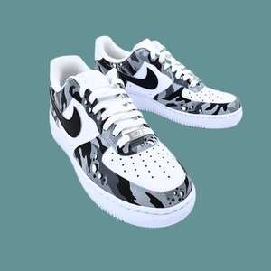 Custom mono Camo Air Force 1 Shoes - Etsy
