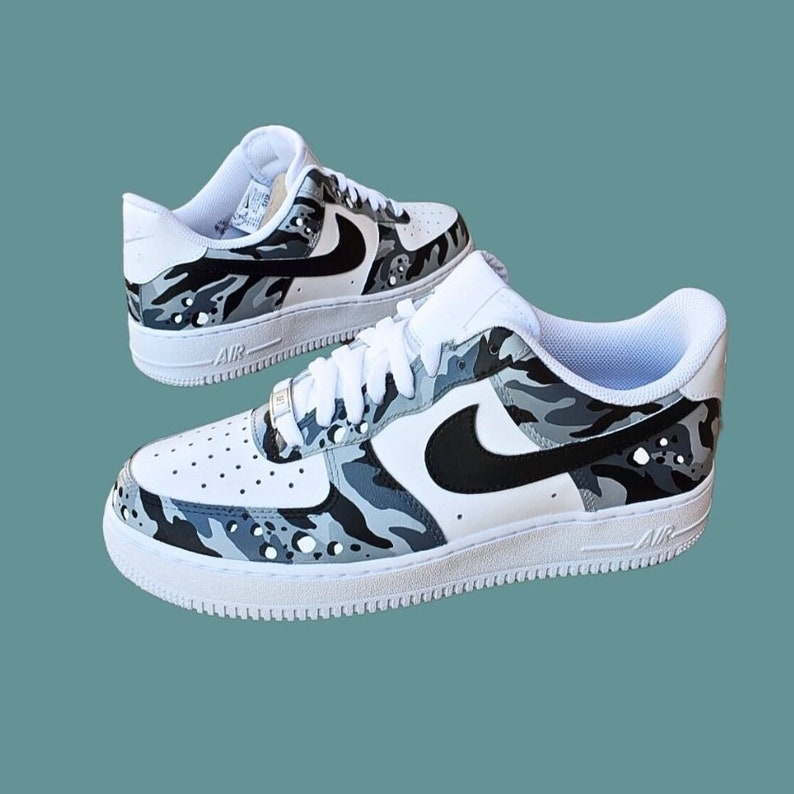 Custom mono Camo Air Force 1 Shoes - Etsy