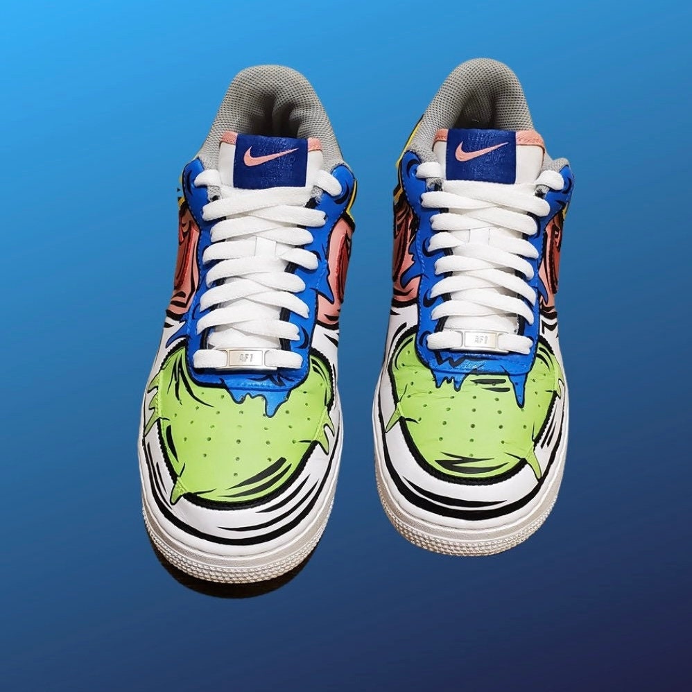 Custom “drippy Drawing” Air Force 1 Shoes - Etsy