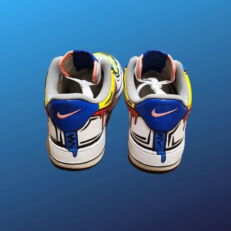 Custom “drippy Drawing” Air Force 1 Shoes - Etsy