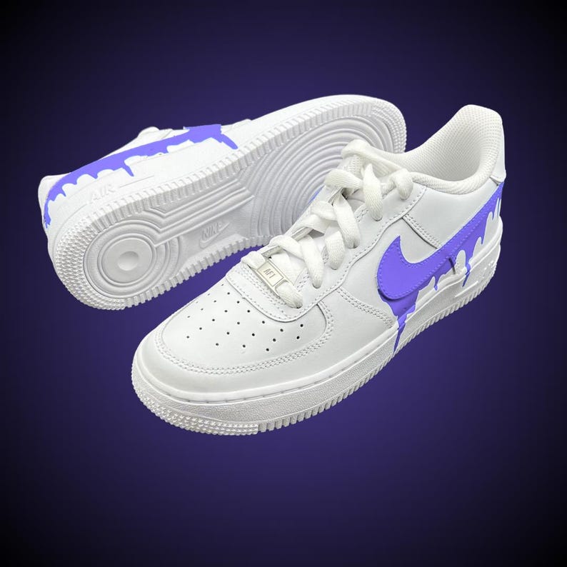 Custom drippy Swoosh Air Force 1 Shoes - Etsy