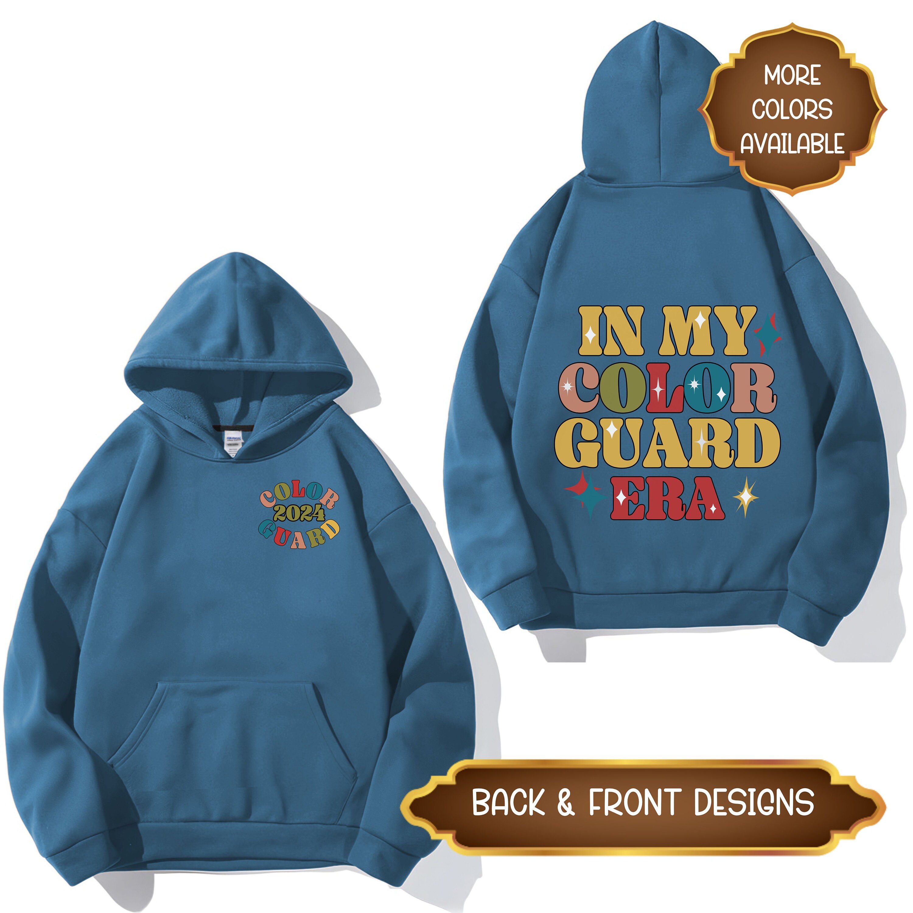 In My Color Guard Era Hoodie, Color Guard Team Hoodie, Front and Back ...