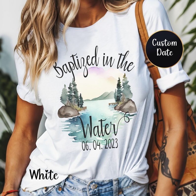 Custom Baptism Shirt, Washed in the Water Tee, Adult Baptism Tee ...