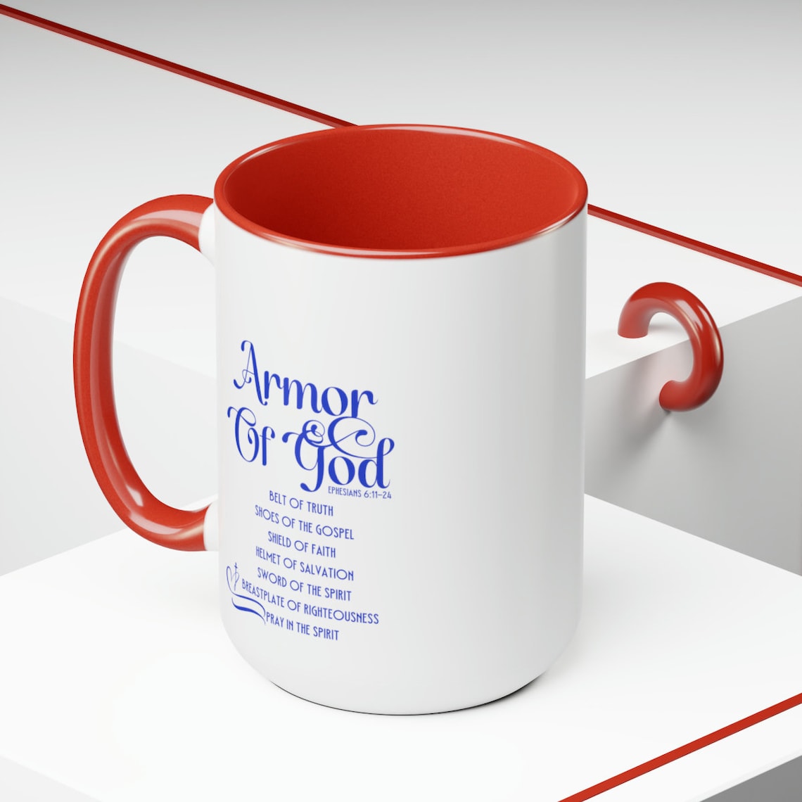 Armor of God Mug, Armor of God Cup, Put on the Armor of God Coffee Cup ...