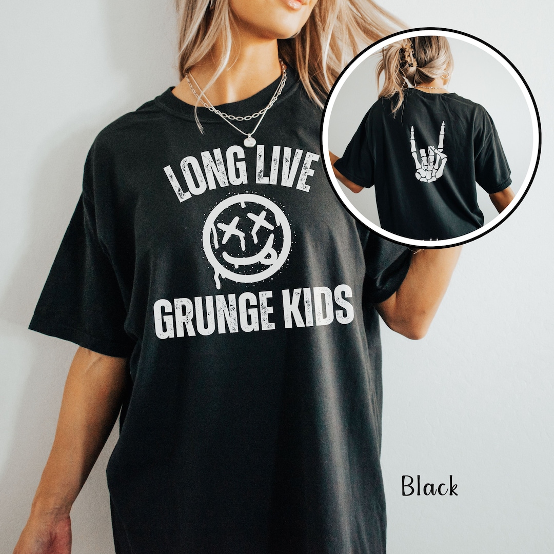 Comfort Colors® Grunge Aesthetic, Raised on 90's Grunge Tee, Long Live ...