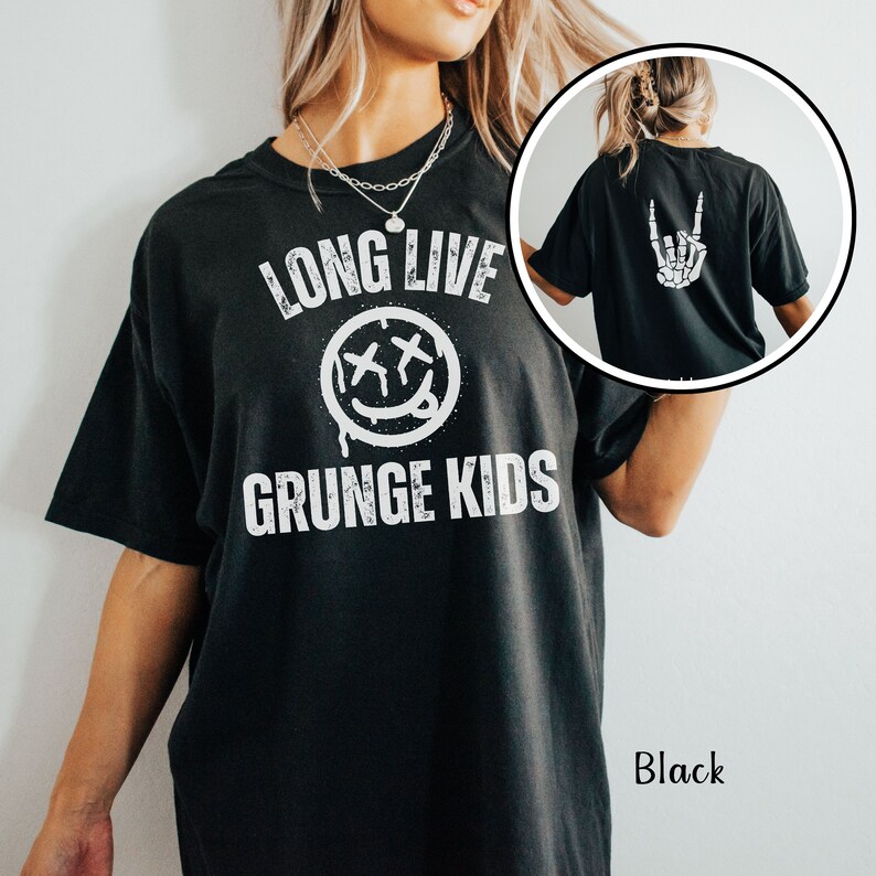 Comfort Colors® Grunge Aesthetic, Raised on 90's Grunge Tee, Long Live ...