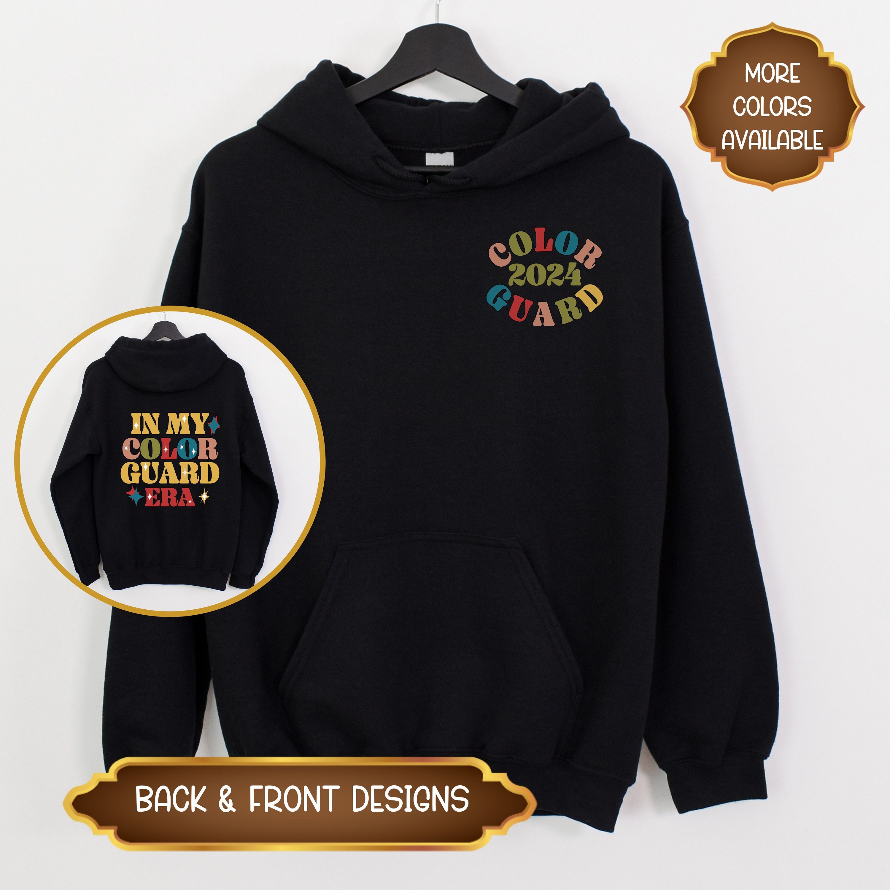 In My Color Guard Era Hoodie, Color Guard Team Hoodie, Front and Back ...