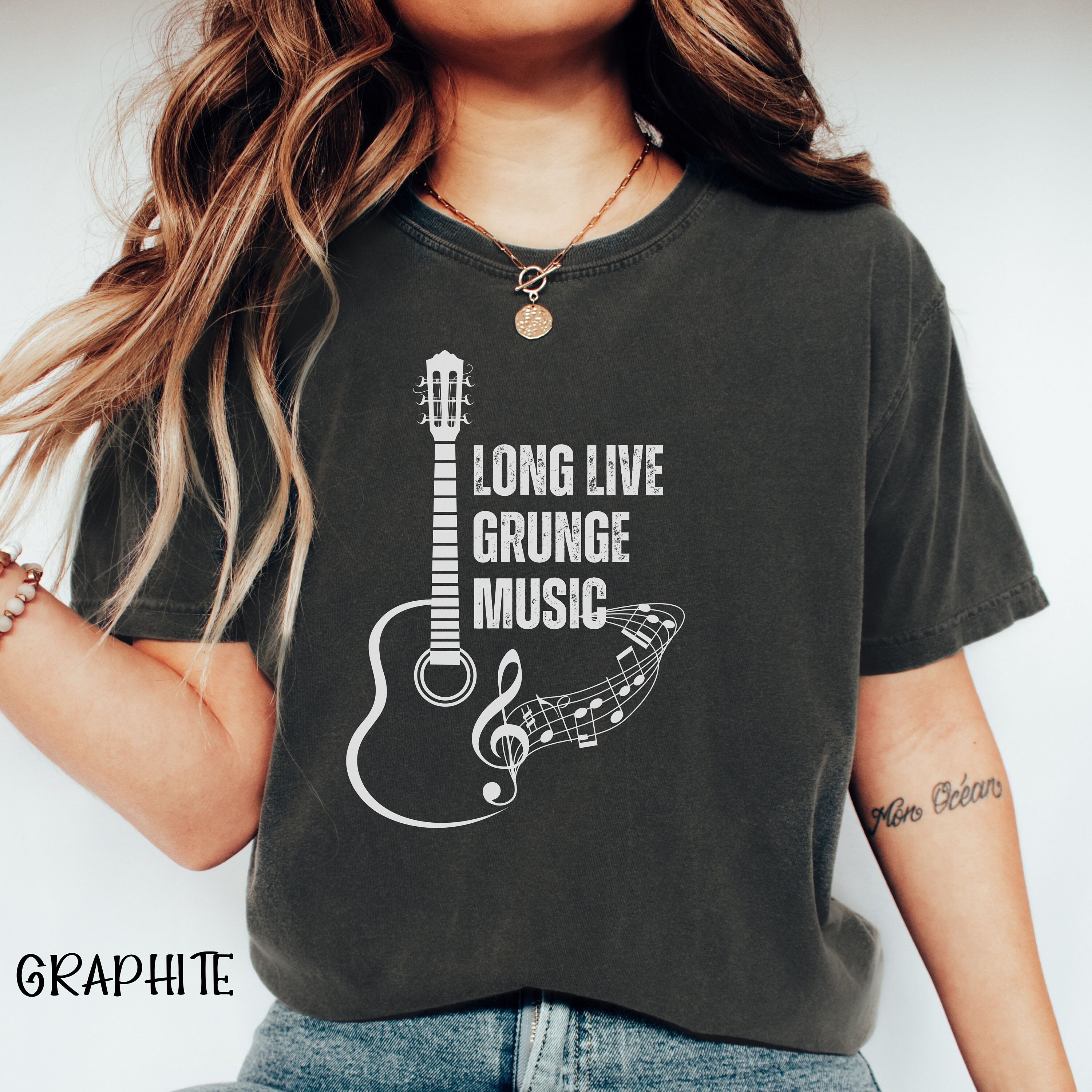 Comfort Colors® Long Live Grunge Music, Raised on Grunge Tee, Still ...