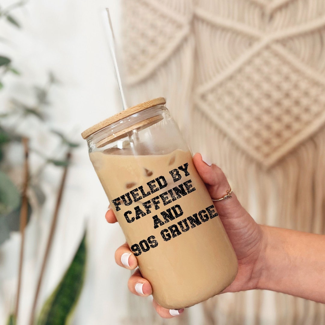 90s Grunge Iced Coffee Cup, Elder Grunge Gift, Funny Grunge Tumbler ...