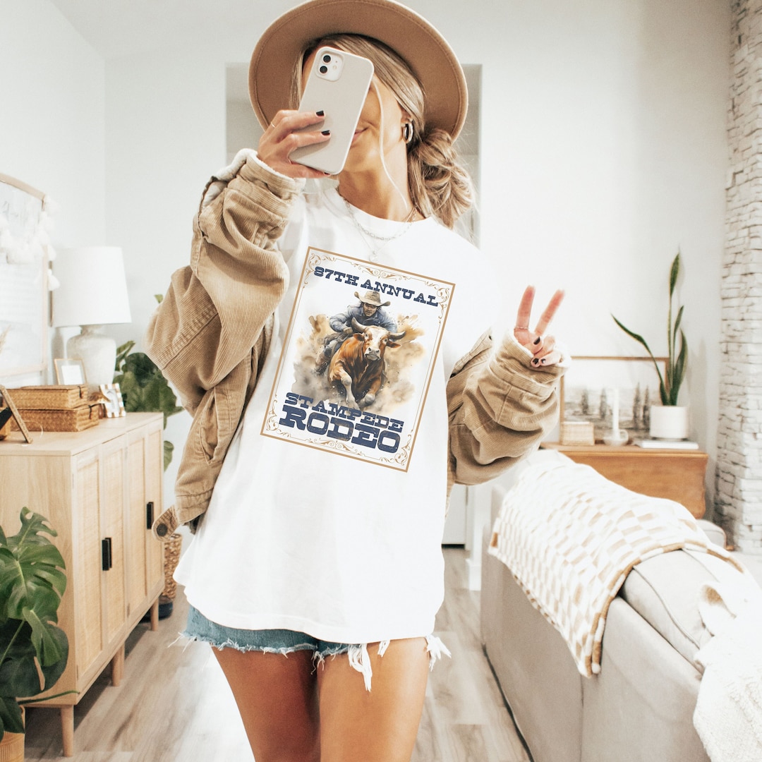 Comfort Colors® Rodeo Shirt, Cowgirl Shirt, Vintage Rodeo Tee, Antique ...